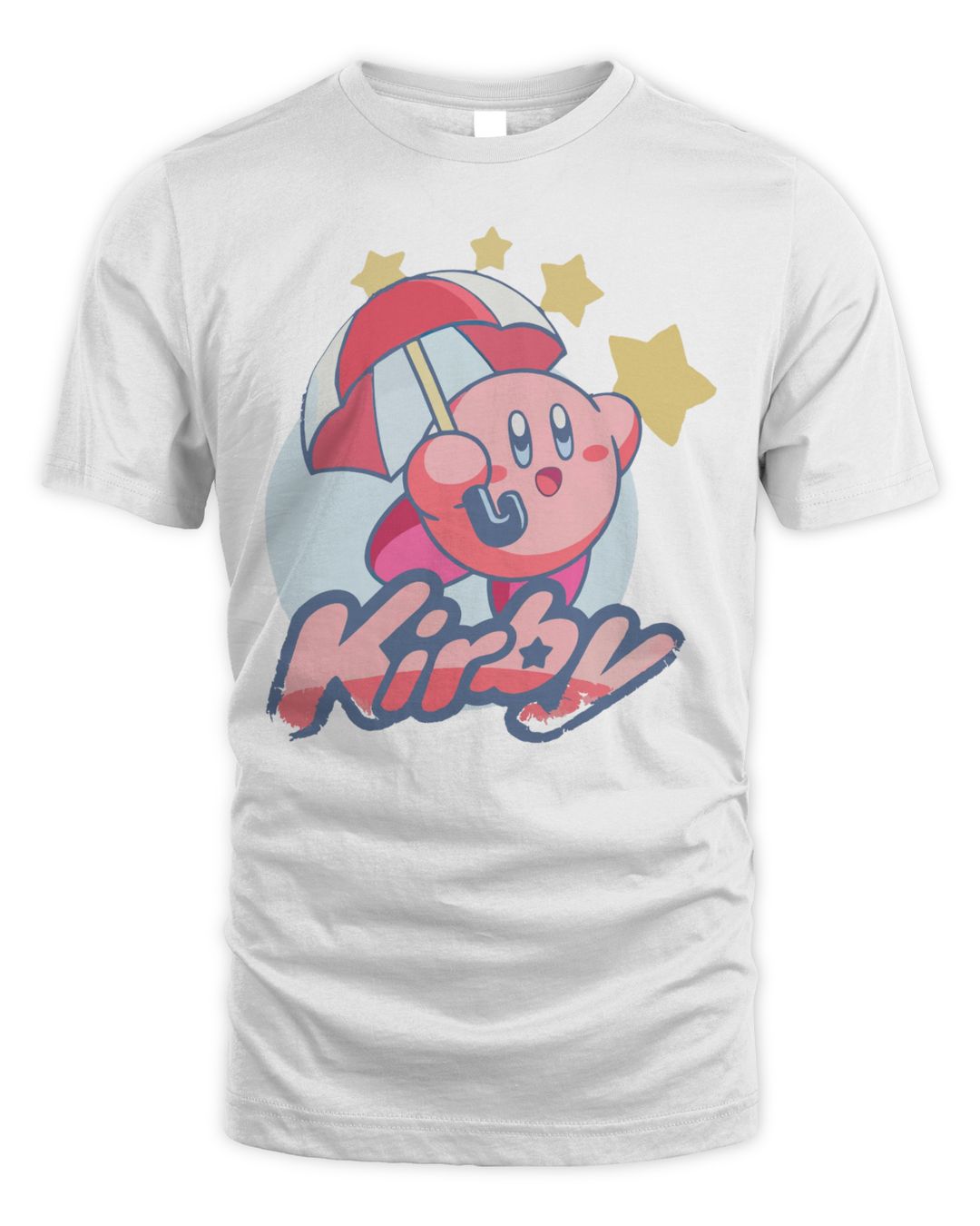 Kirby Merch Umbrella Vintage Fade Shirt