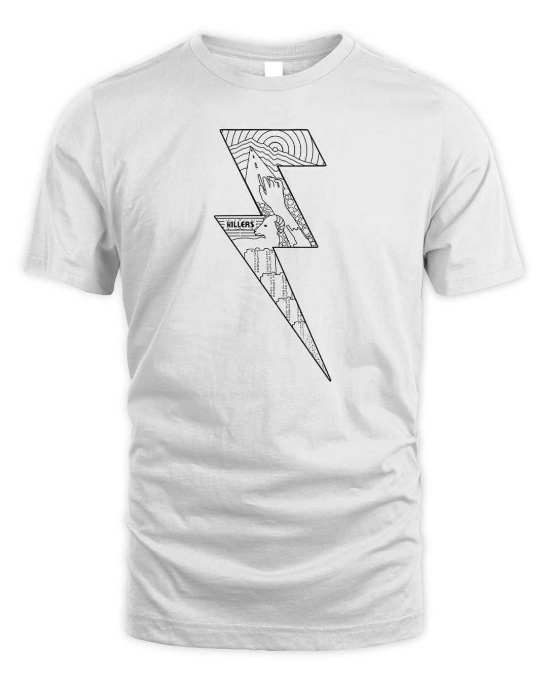 The Killers Merch Lightning Bolt Shirt | Marryford