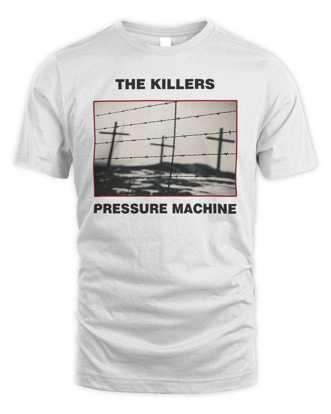 The Killers Merch Pressure Machine Barbed Wire T-shirt