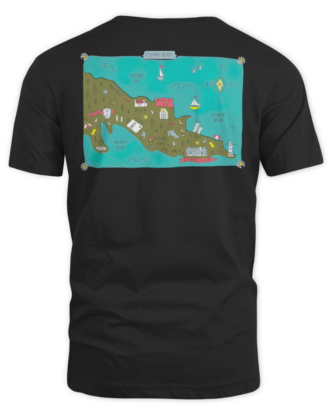 The Summer I Turned Pretty Merch Cousins Beach TSITP Map Shirt