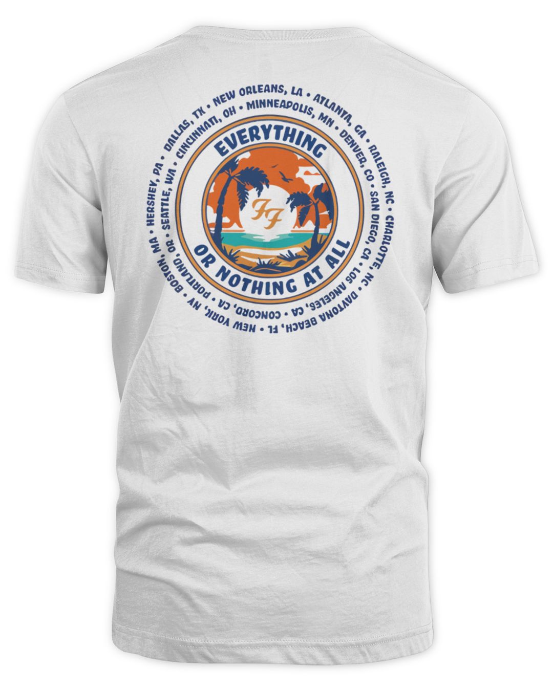 Foo Fighters Merch Surfboard Tour 2024 Shirt | Marryford