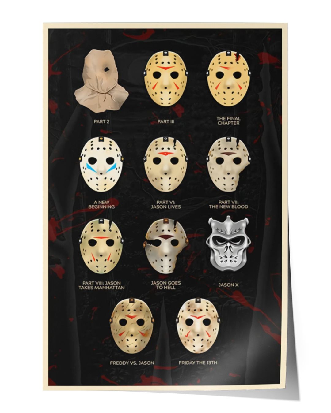 Jason Voorhees Friday The 13th Every Mask Evolution Of Jason Voorhees